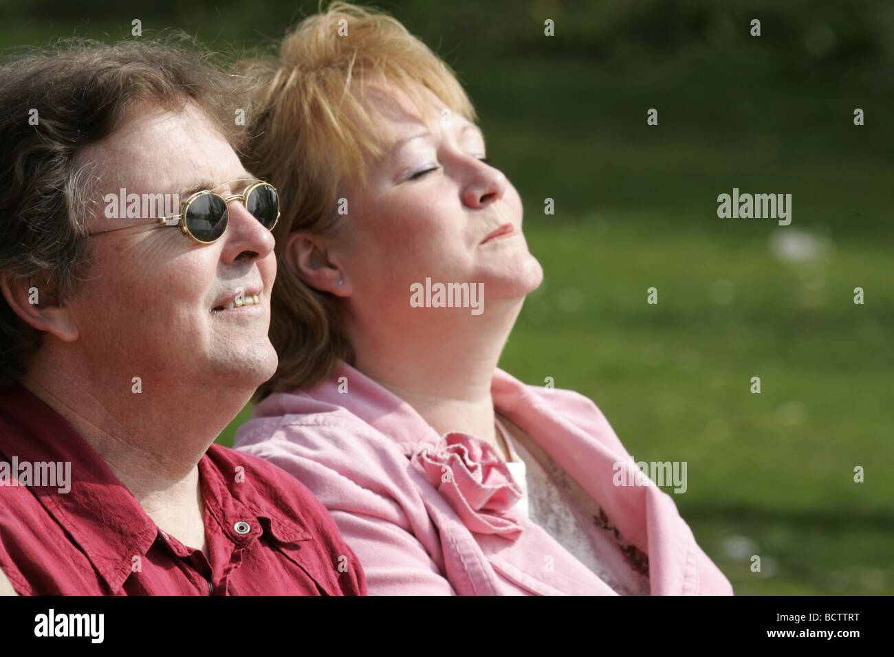 Couple being mindful, mindfulness people Stock Photo - Alamy