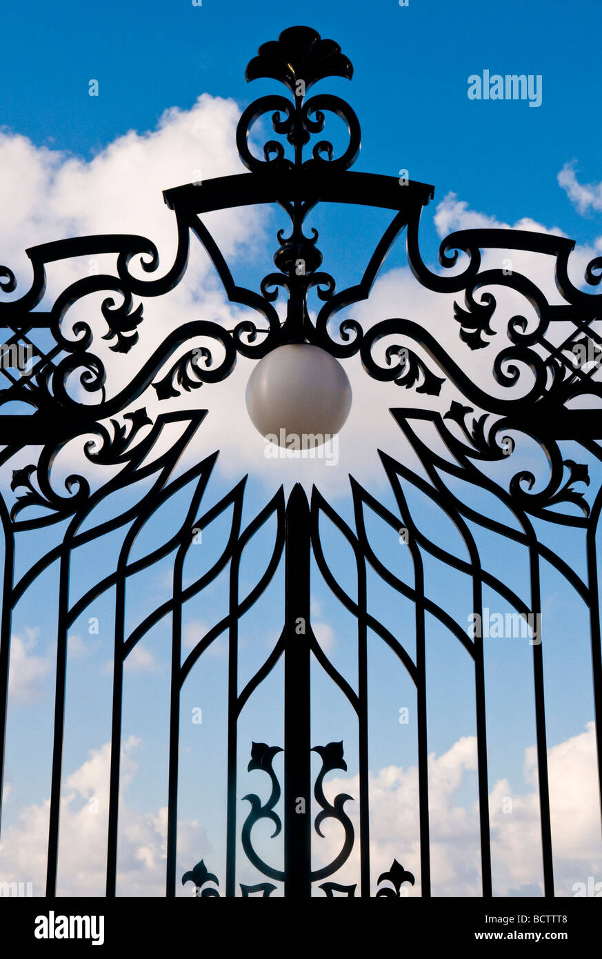 the symmetric gate of the baahi center in Haifa Israel Stock Photo - Alamy