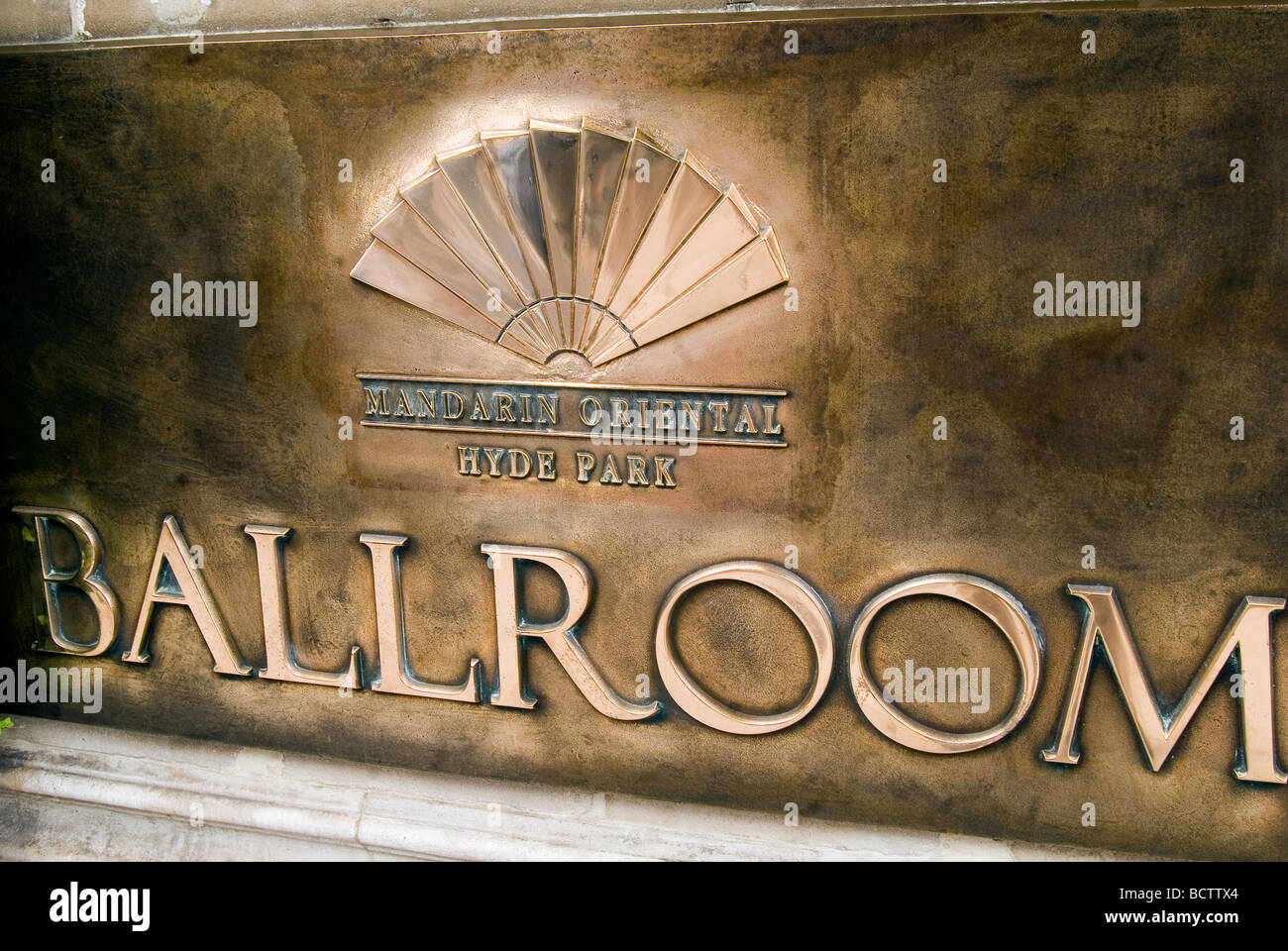 Mandarin Oriental Ballroom Sign Stock Photo - Alamy
