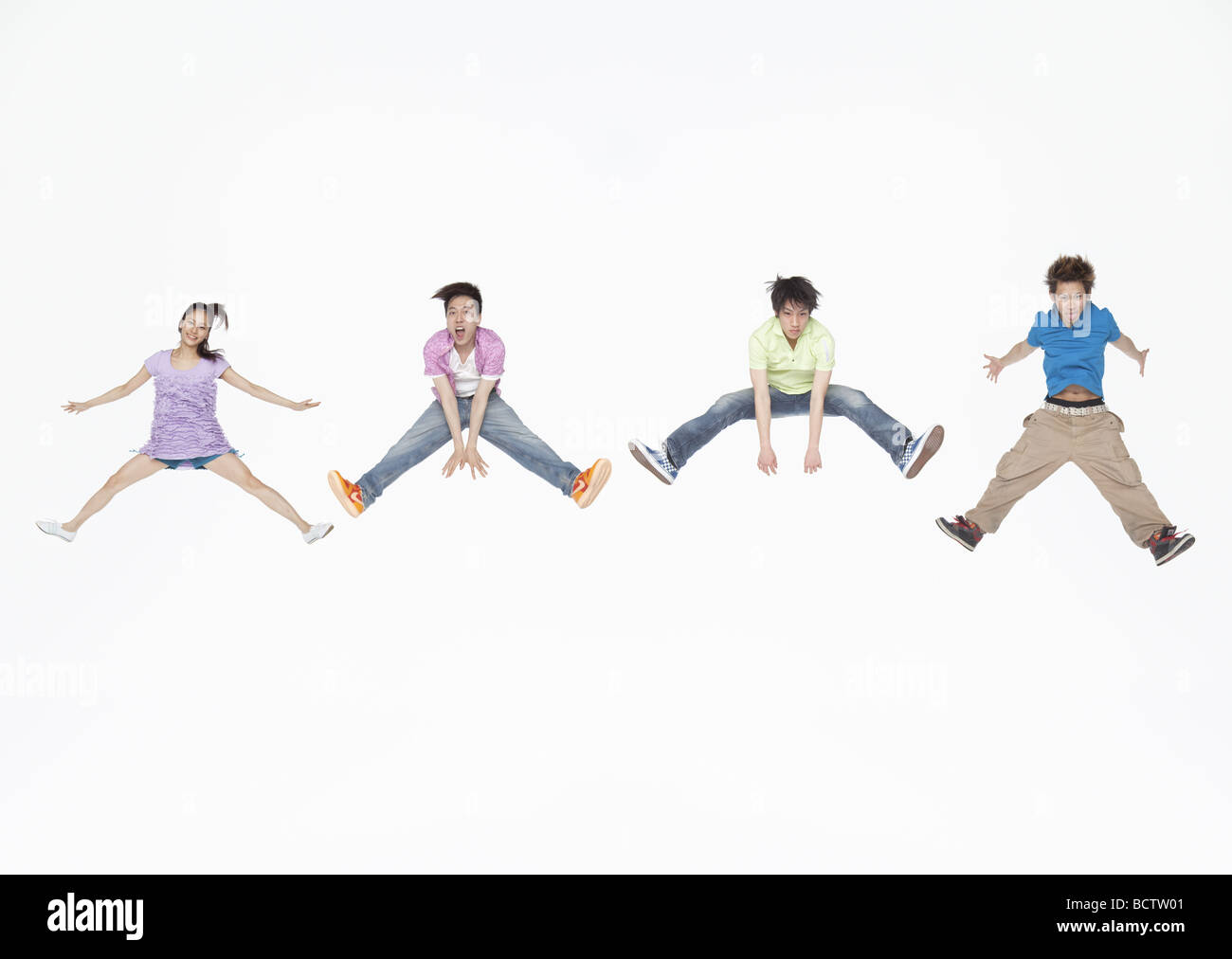 Back view young men Cut Out Stock Images & Pictures - Alamy