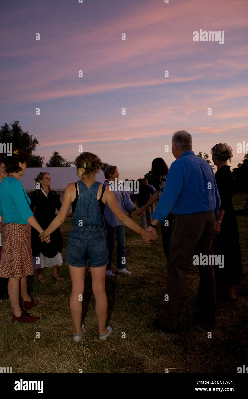 The annual field dance at Rendham, Suffolk follows the village fete ...