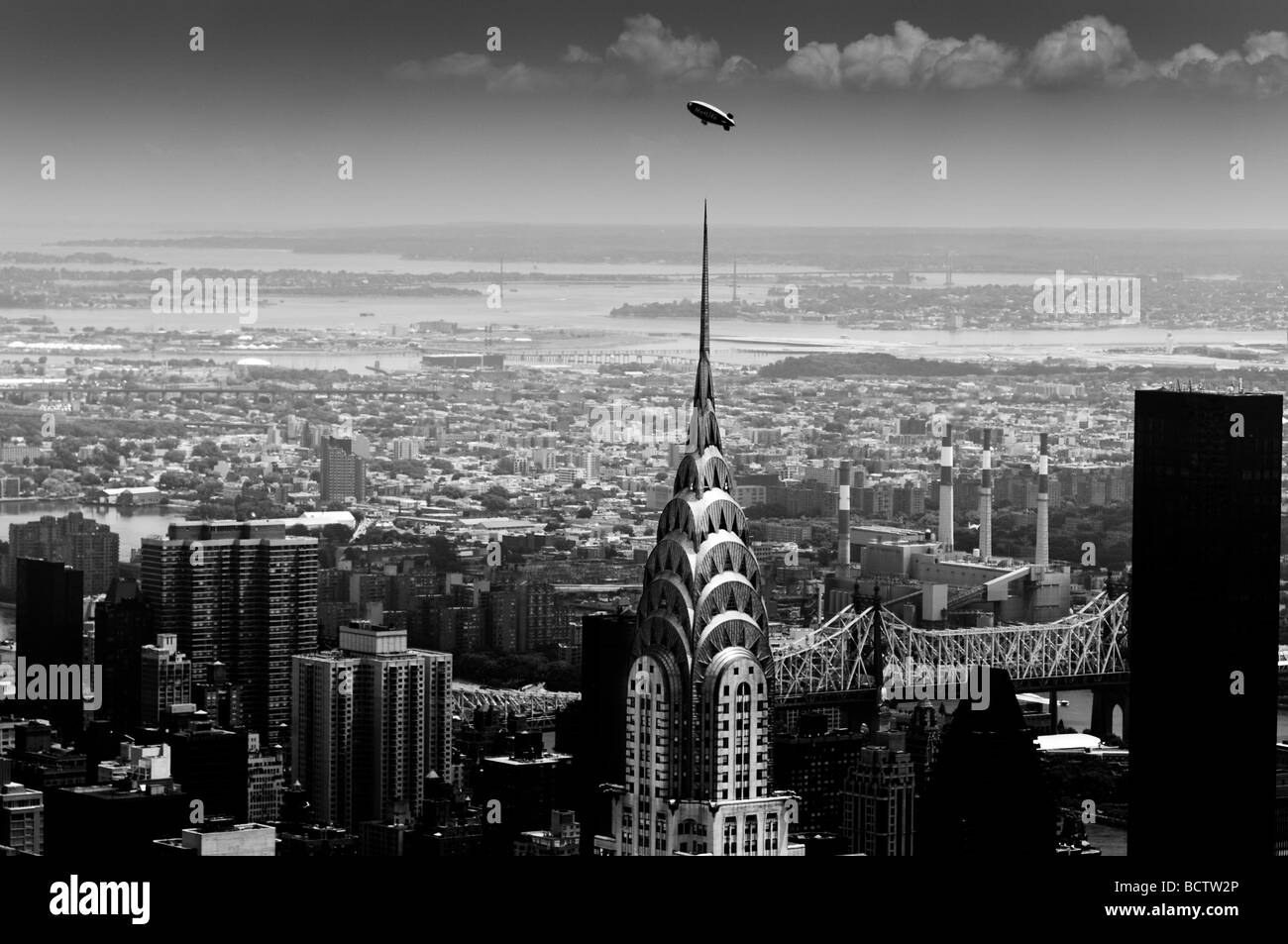 A goodyear blimp Black and White Stock Photos & Images - Alamy