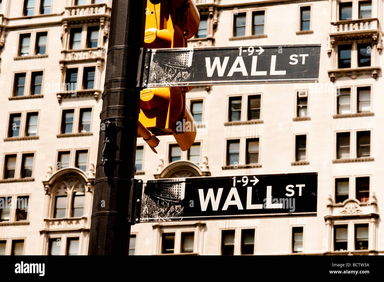 Wall Street signs in New York City Stock Photo - Alamy