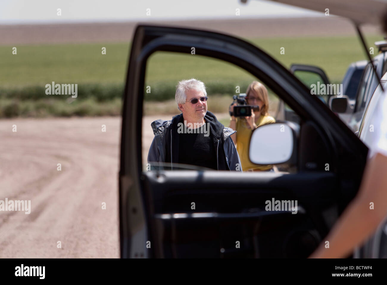 Josh Wurman of the Center for Severe Weather research organizes ...