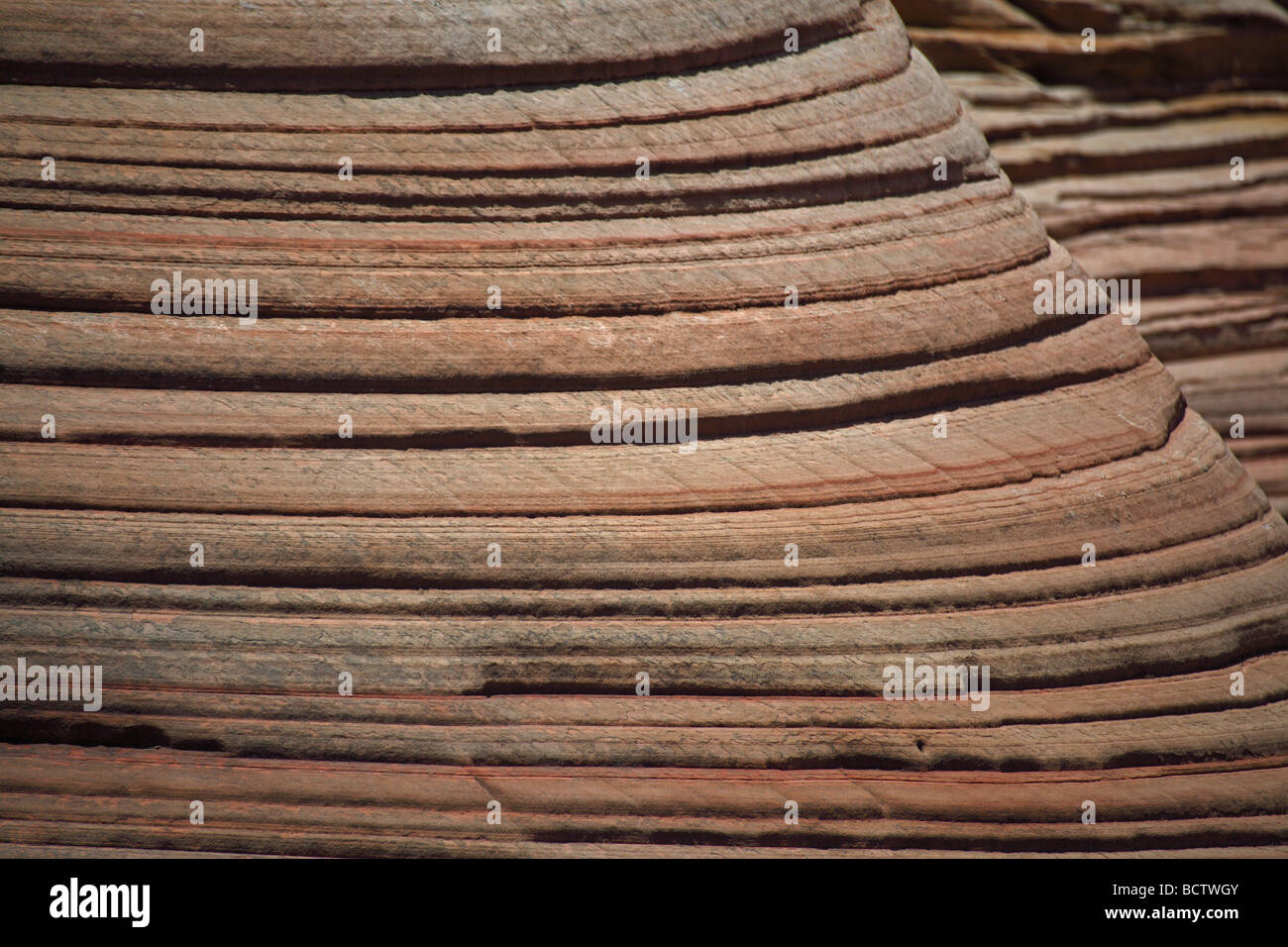 Sandstone Formations Showing Layers - Zion National Park - Utah - USA ...