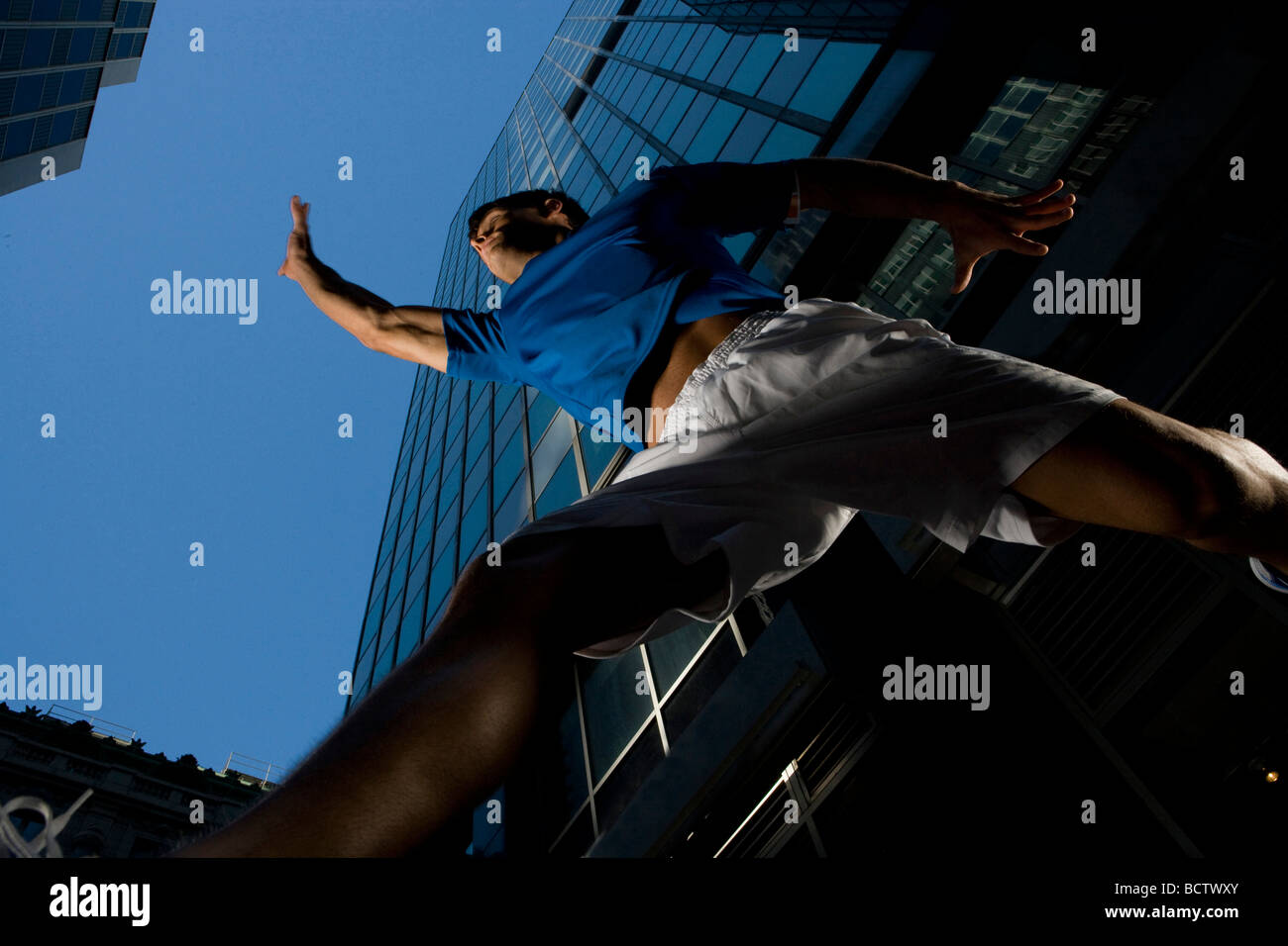 Man legs low angle view hi-res stock photography and images - Alamy