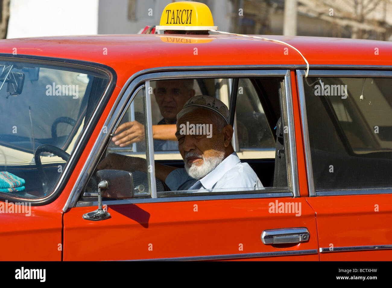 Taxi Driver in Bukhara Uzbekistan Stock Photo - Alamy