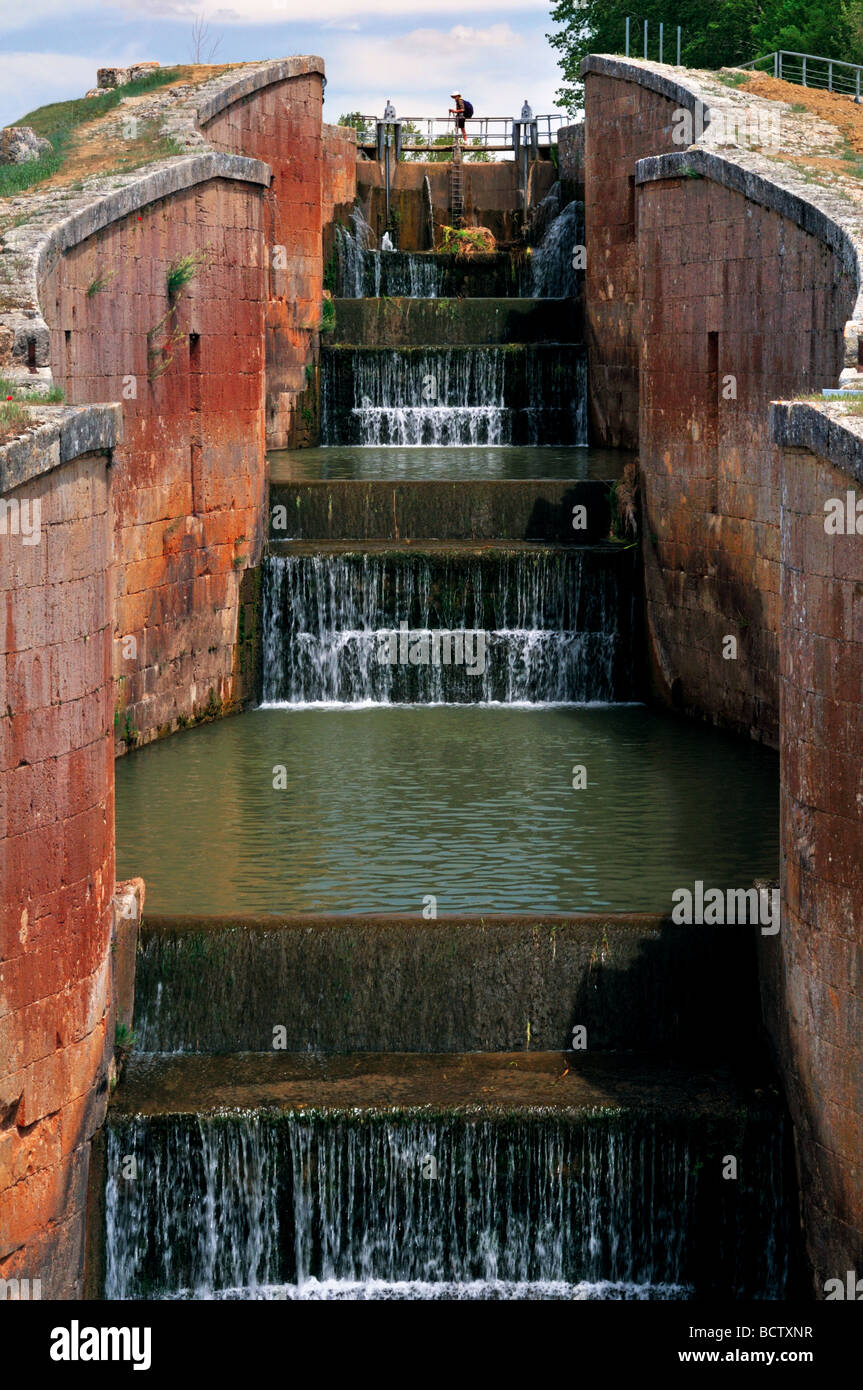 Spain, St. James Way: Medieval Channel of Castilla in Fromista Stock ...