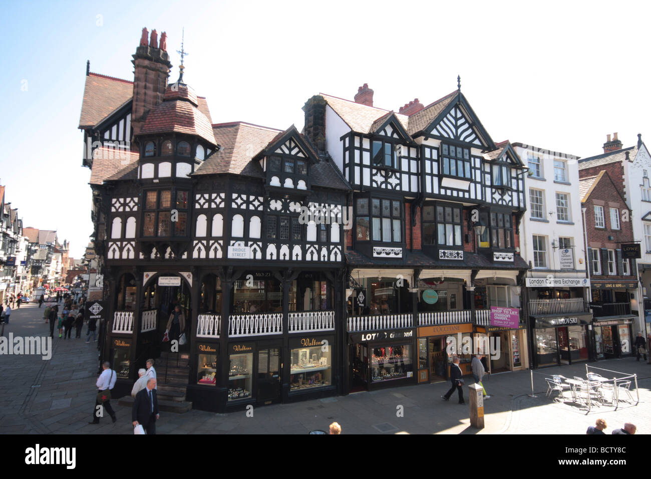 bridge street, chester, cheshire, england Stock Photo - Alamy