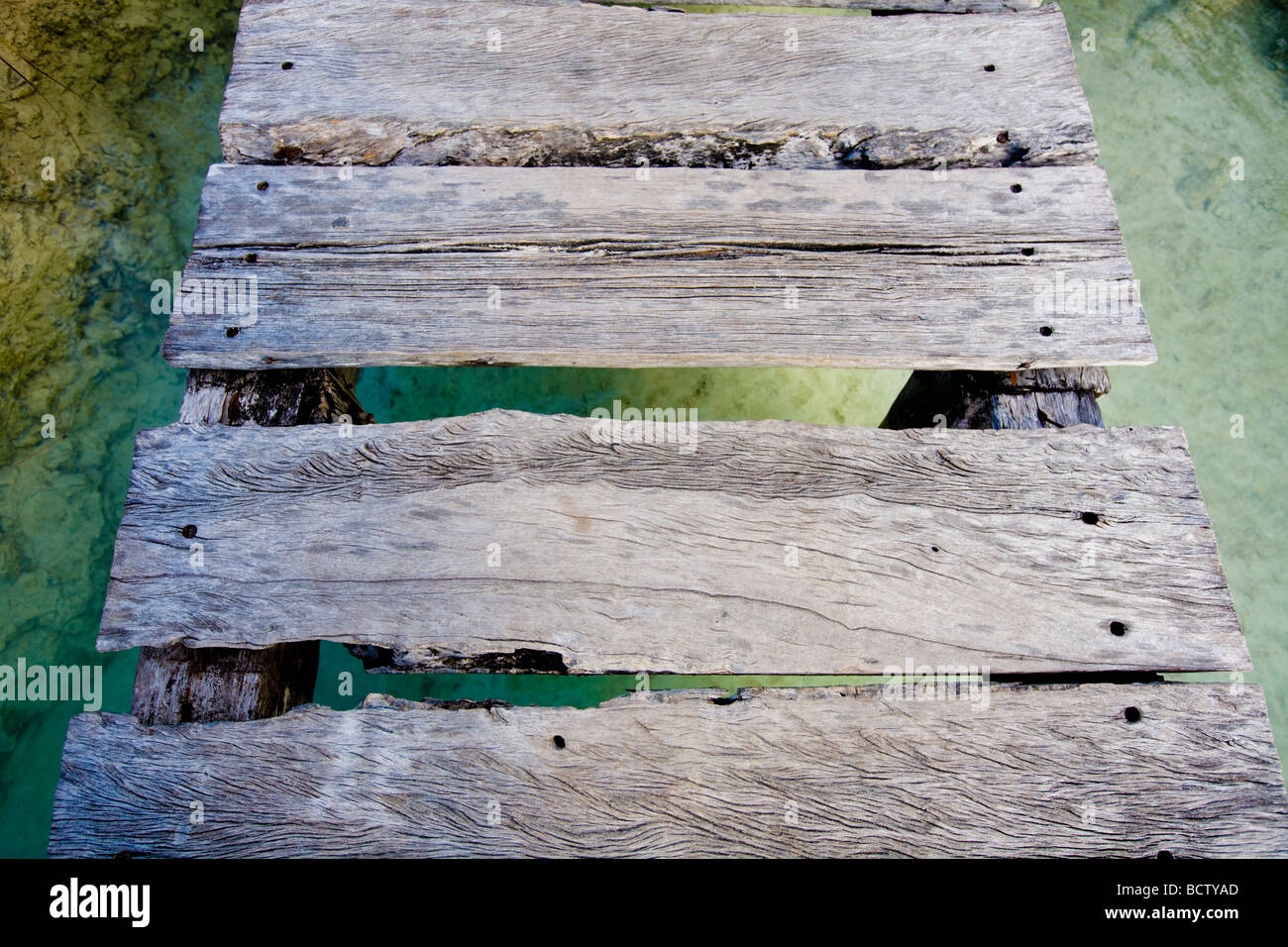 Wooden Pier Walkway Stock Photo - Alamy