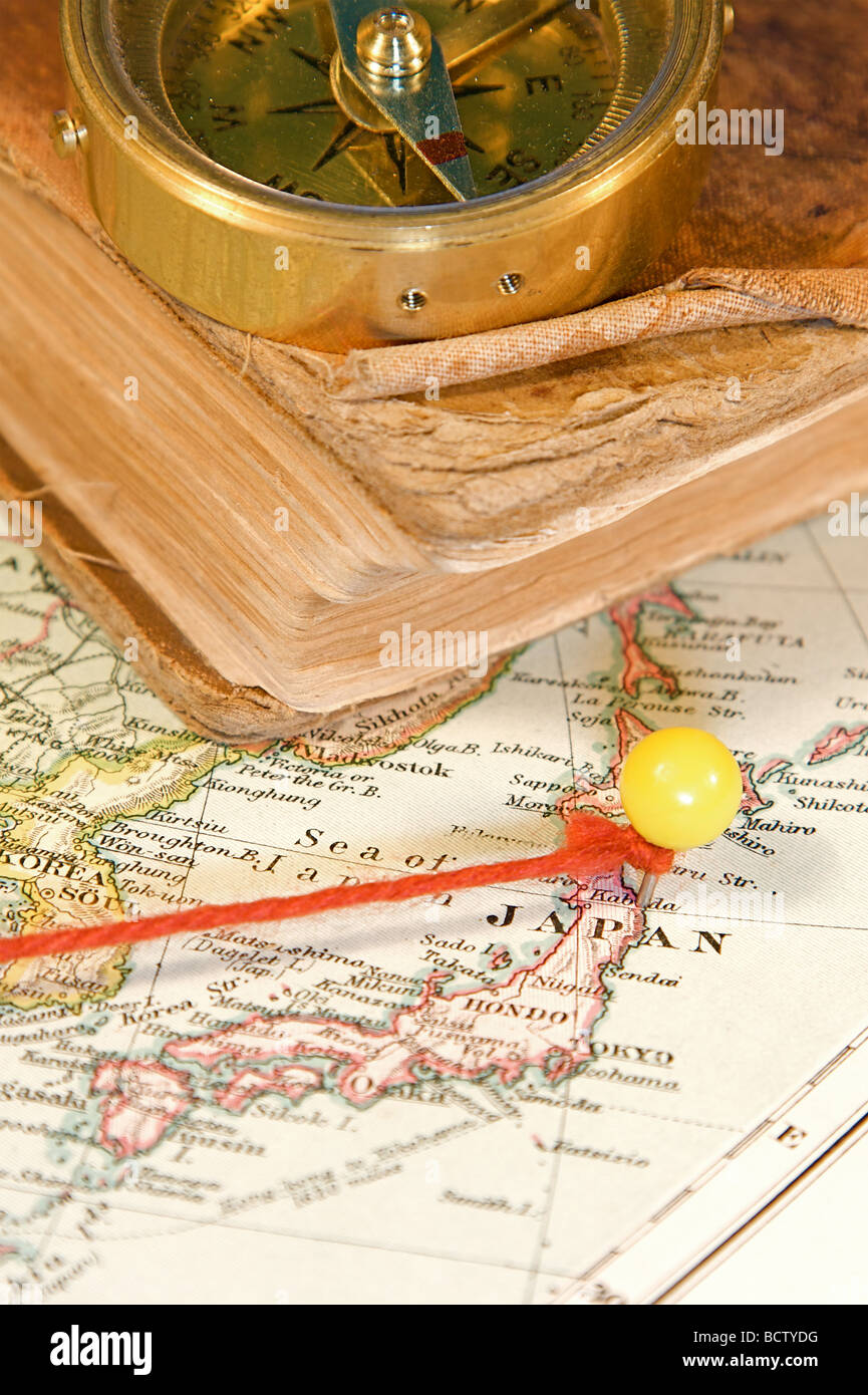 Japan tokyo 1907 antique map hi-res stock photography and images - Alamy