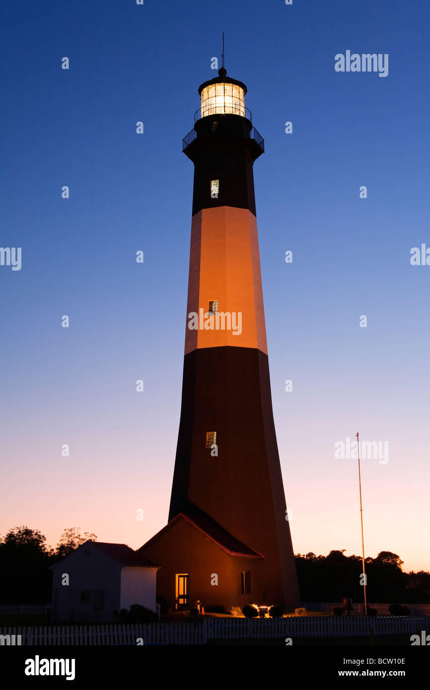 Low angle view of a lighthouse, Tybee Island Lighthouse, Georgia, USA ...