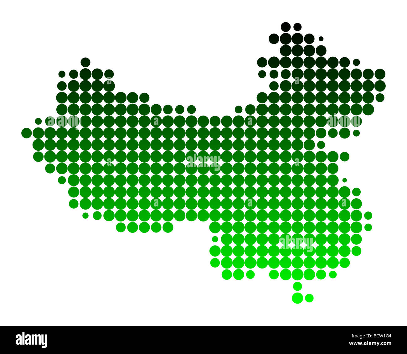 Map of China Stock Photo - Alamy