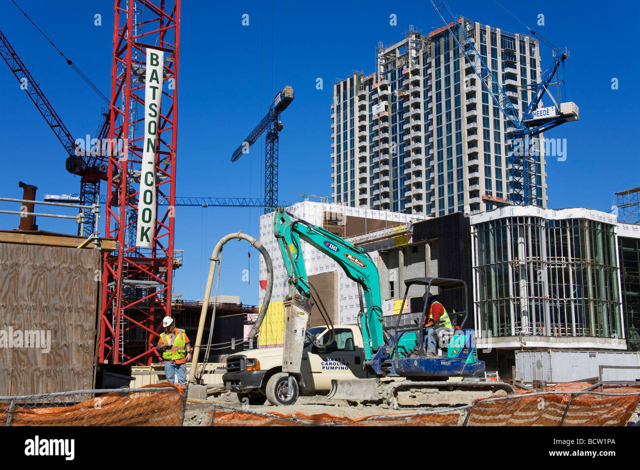 Skyscraper Construction, Charlotte, North Carolina, USA Stock Photo - Alamy