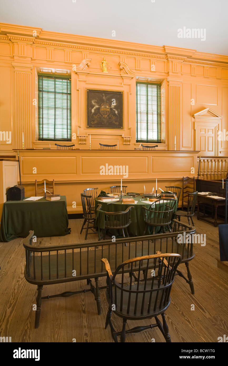 Interiors of an assembly room Independence Hall Independence National ...