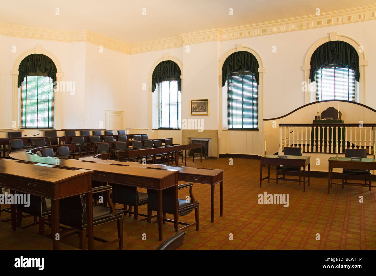 Interiors of a hall, Congress Hall, Independence National Historical ...