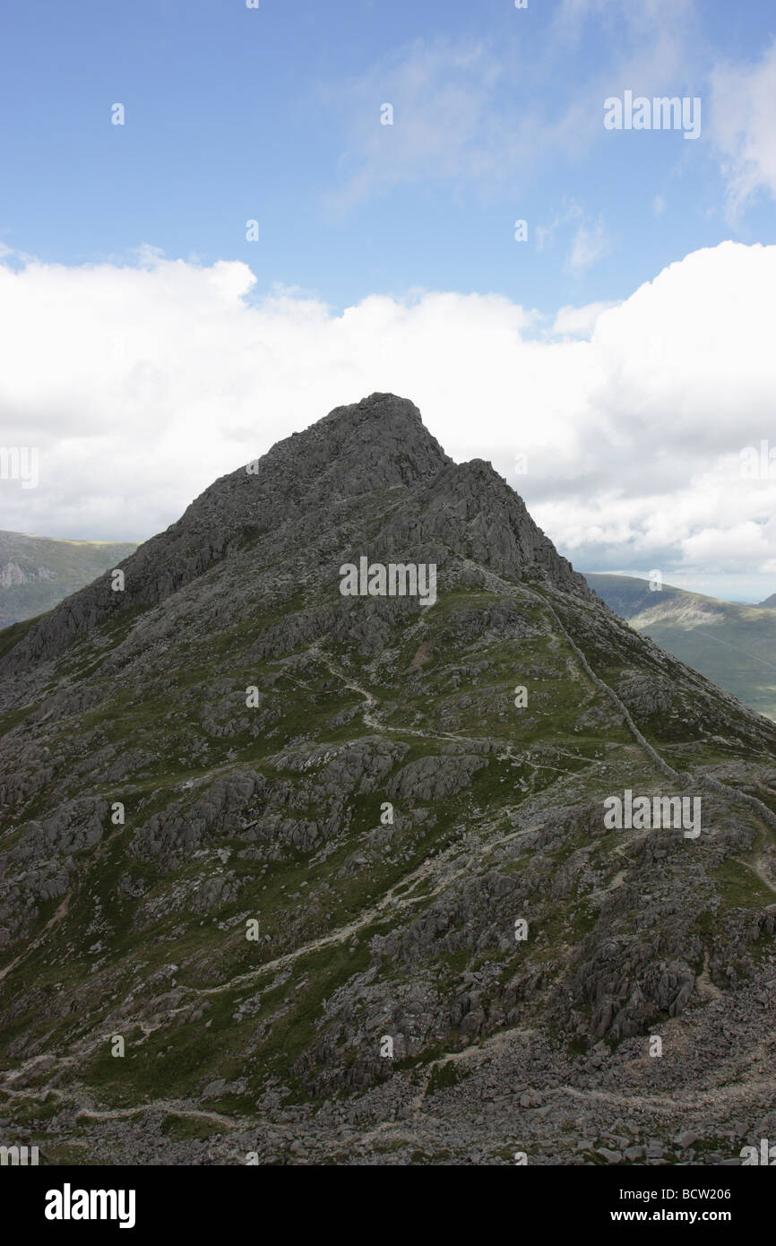 The south ridge of Tryfan. Shot taken from the base of Bristly Ridge ...