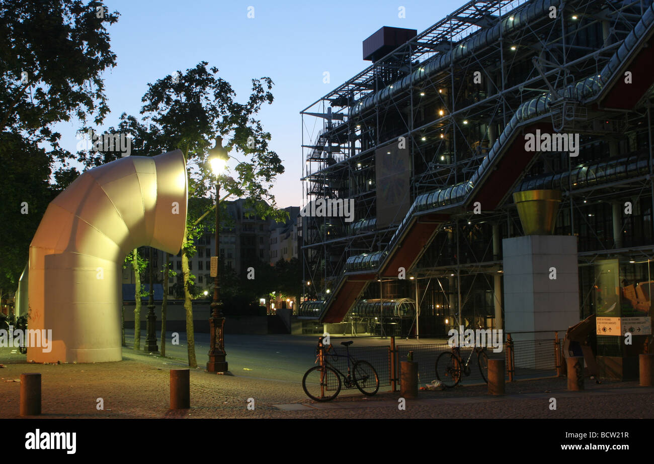 Pompidou center night hi-res stock photography and images - Alamy