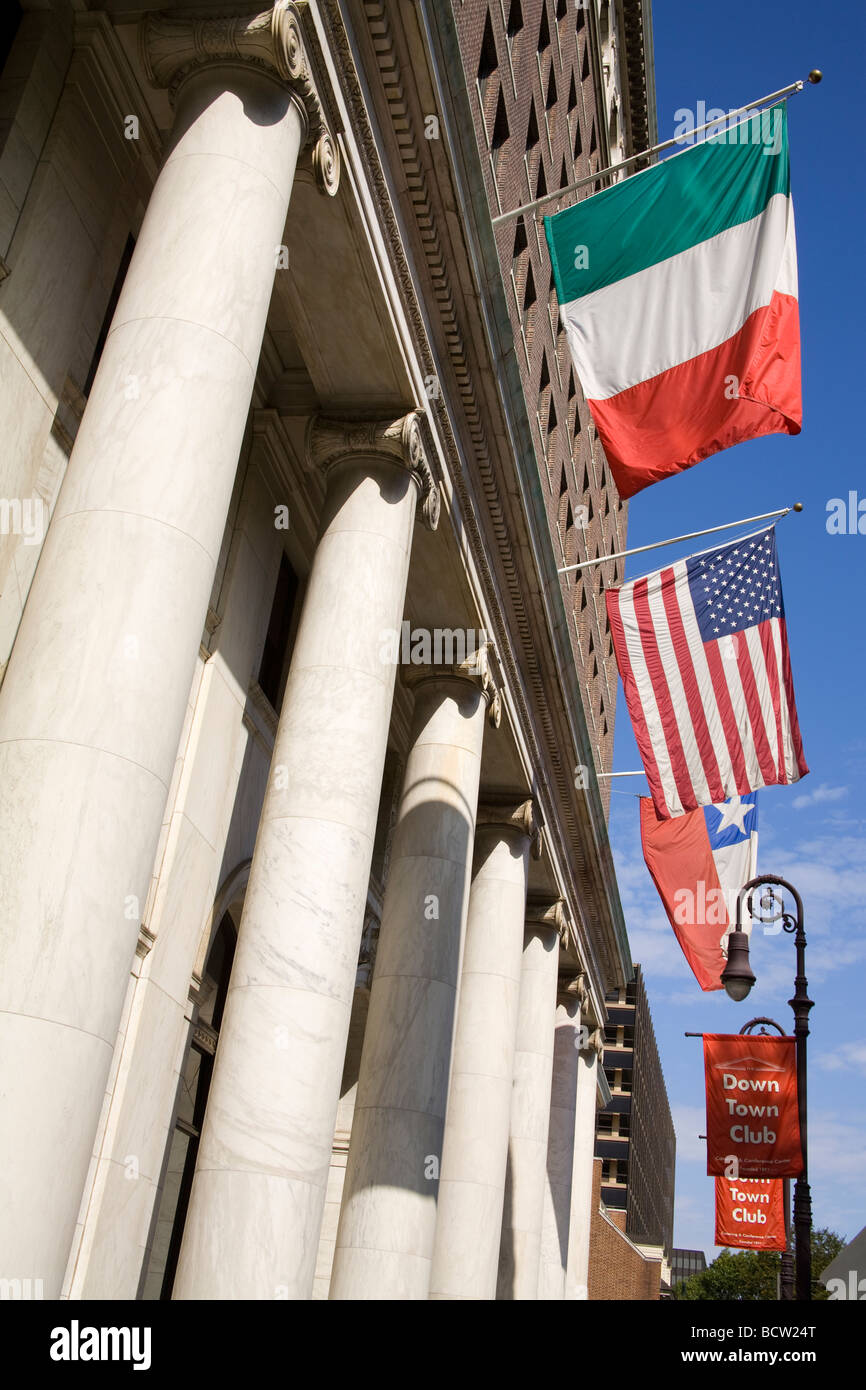 American flags conference hi-res stock photography and images - Alamy