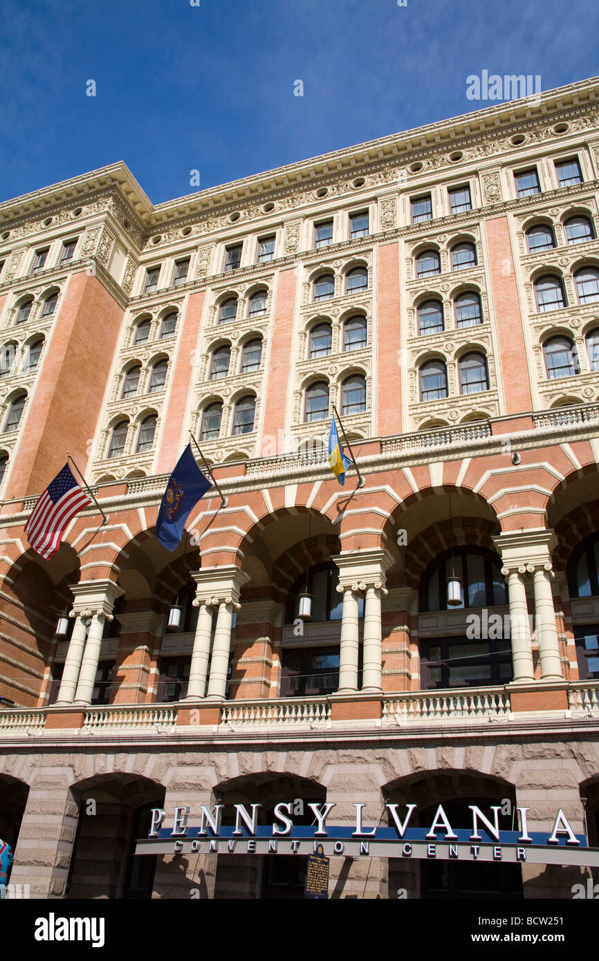 Low angle view of a building, Pennsylvania Convention Center ...