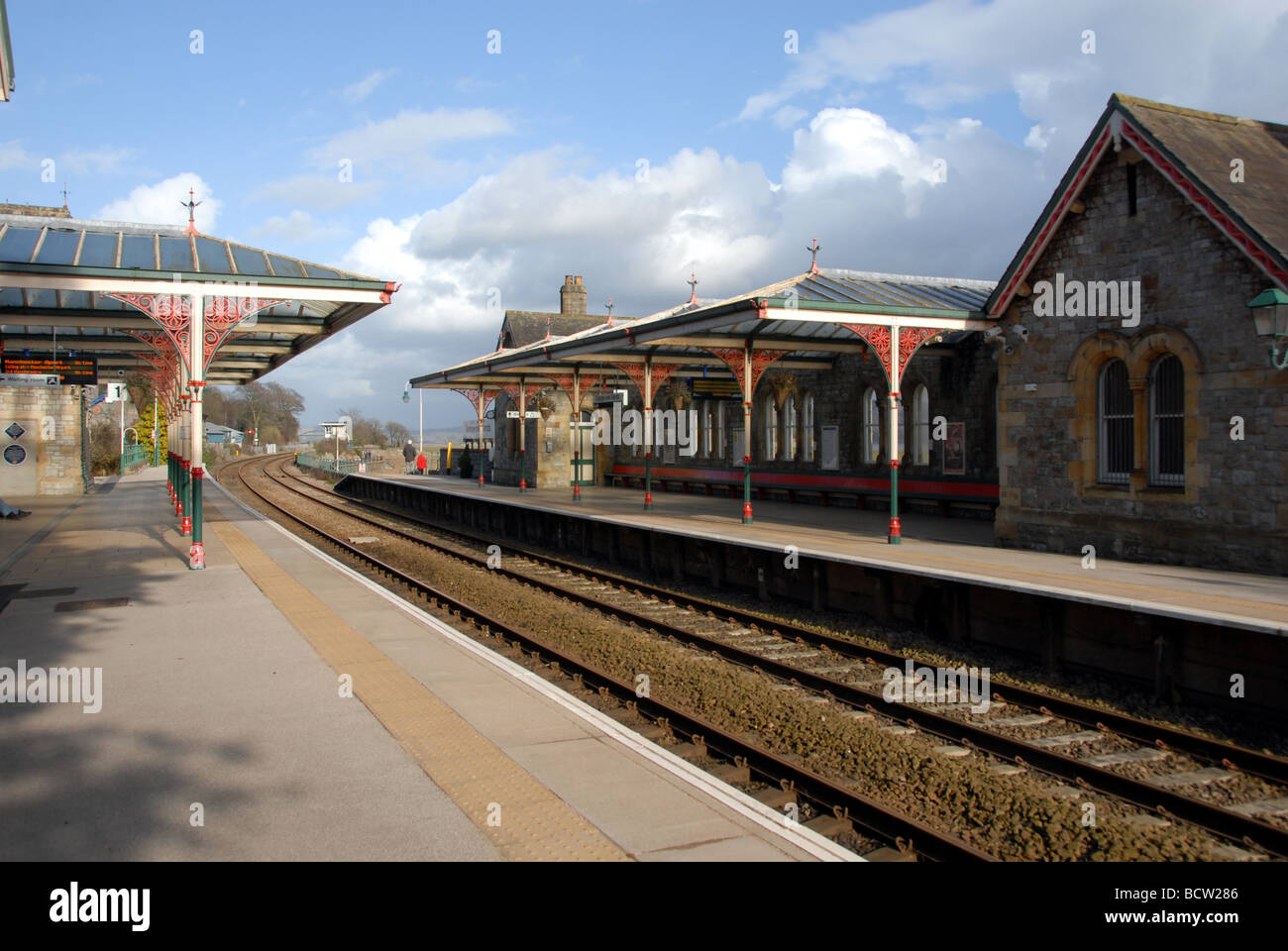 Grange over Sands Station Cumbria England Stock Photo - Alamy