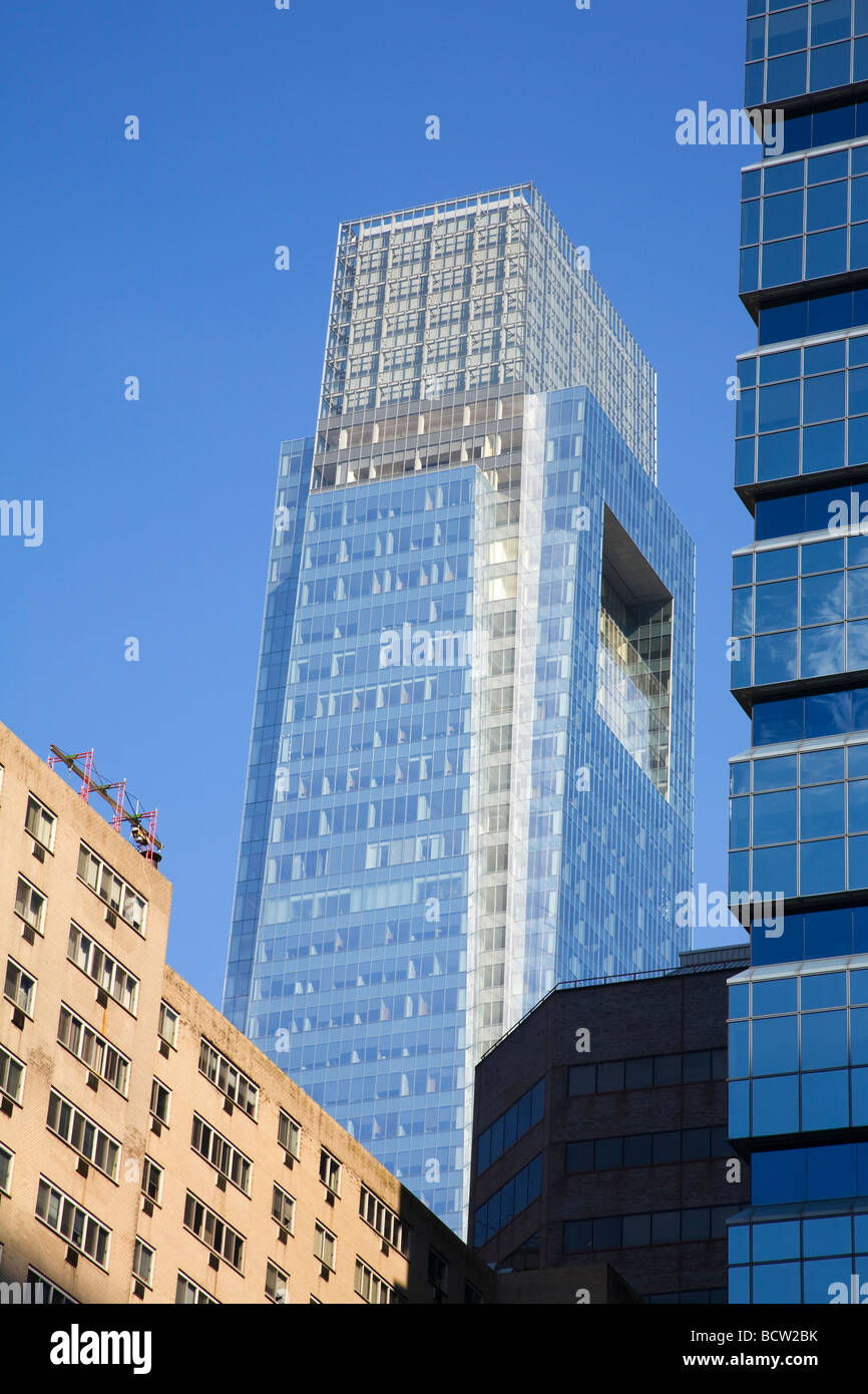 Low angle view of commercial buildings, Comcast Tower, Center City ...