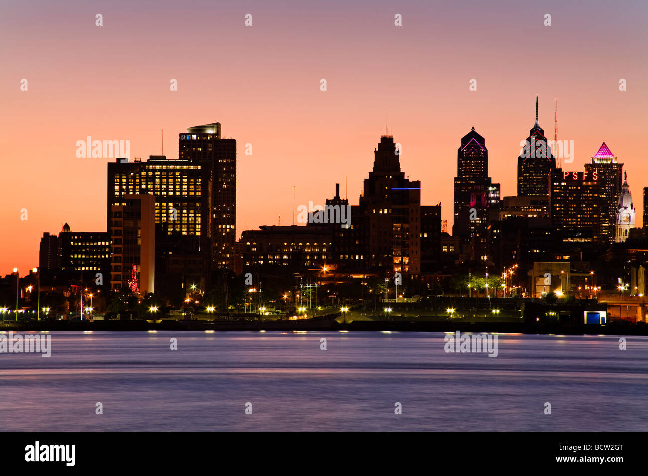 Buildings at the waterfront, Delaware River, Philadelphia, Pennsylvania ...