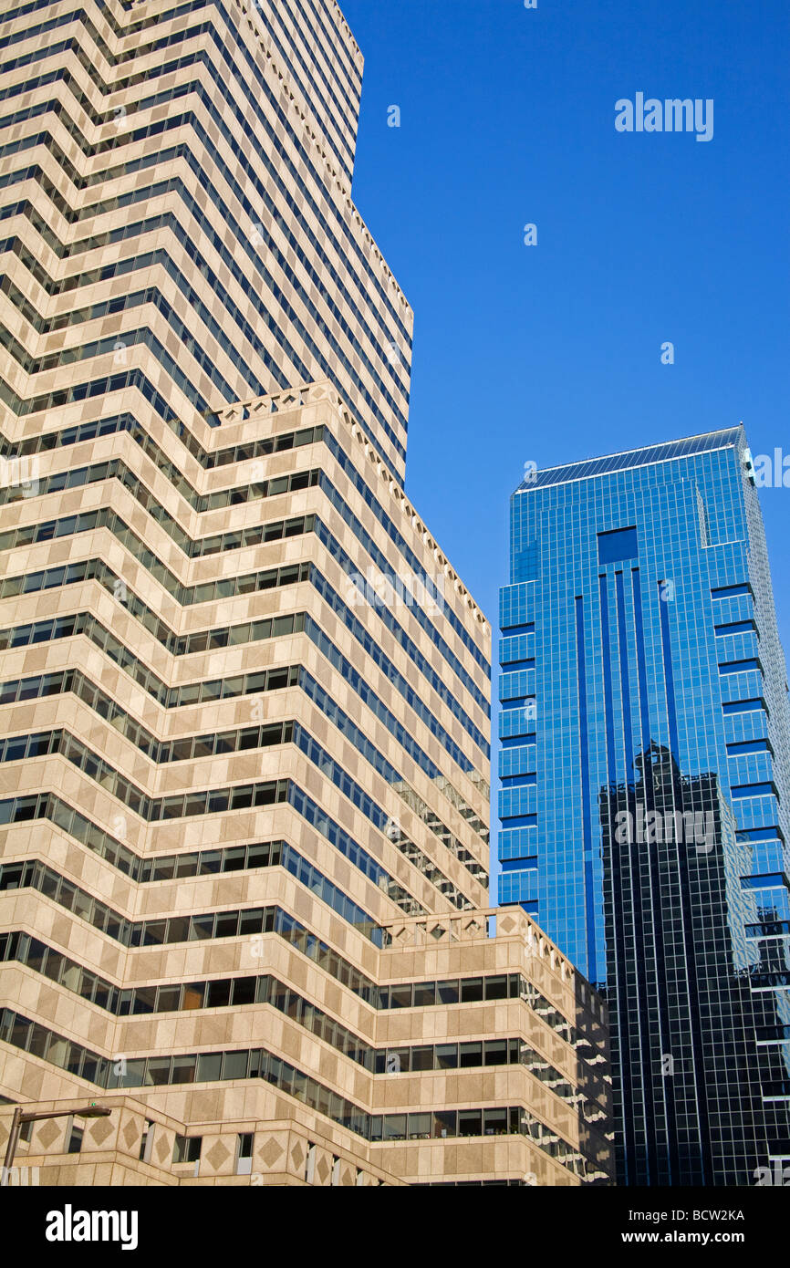 Low angle view commercial buildings Commerce Tower G. Fred DiBona Jr ...