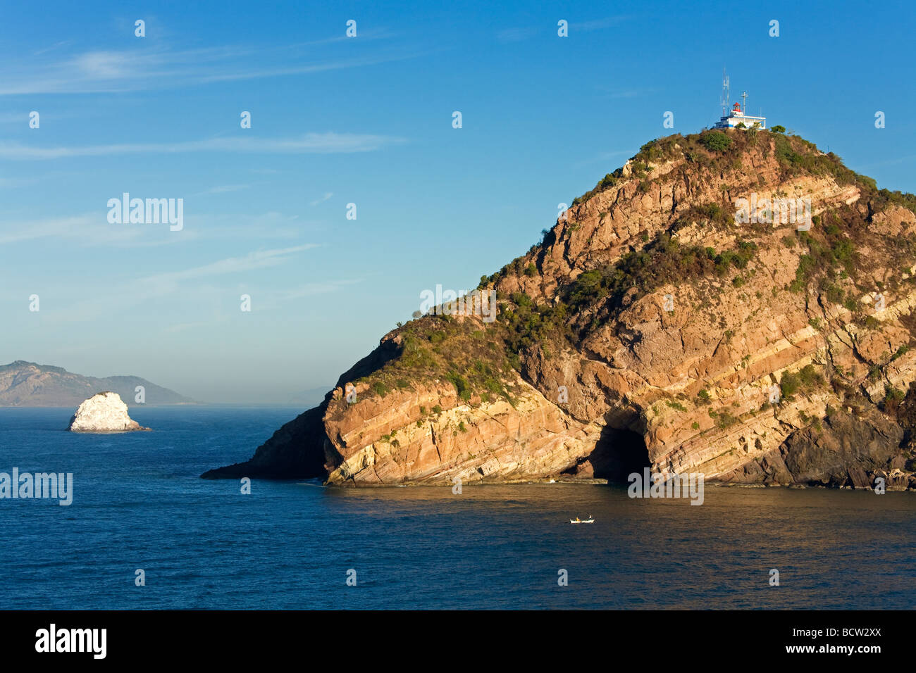 Lighthouse on a cliff, Mazatlan Lighthouse, Mazatlan, Sinaloa, Mexico ...