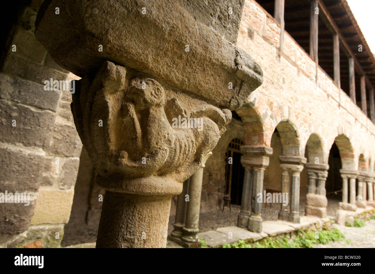 Cloister of Lavaudieu,, Lavaudieu labelled The Most Beautiful Villages ...