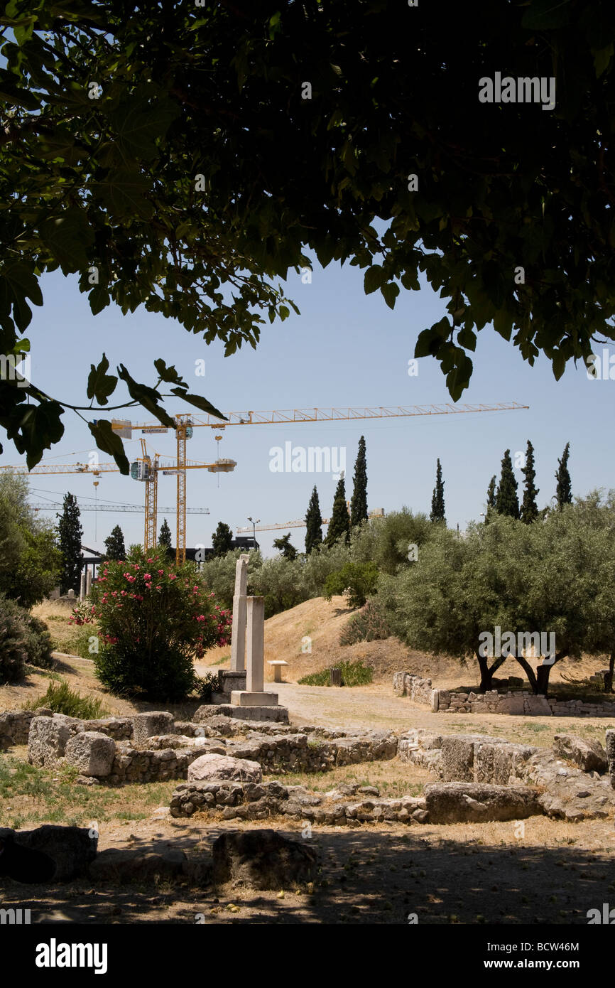 The Sacred Way at Kerameikos cemetery Athens Greece Stock Photo - Alamy