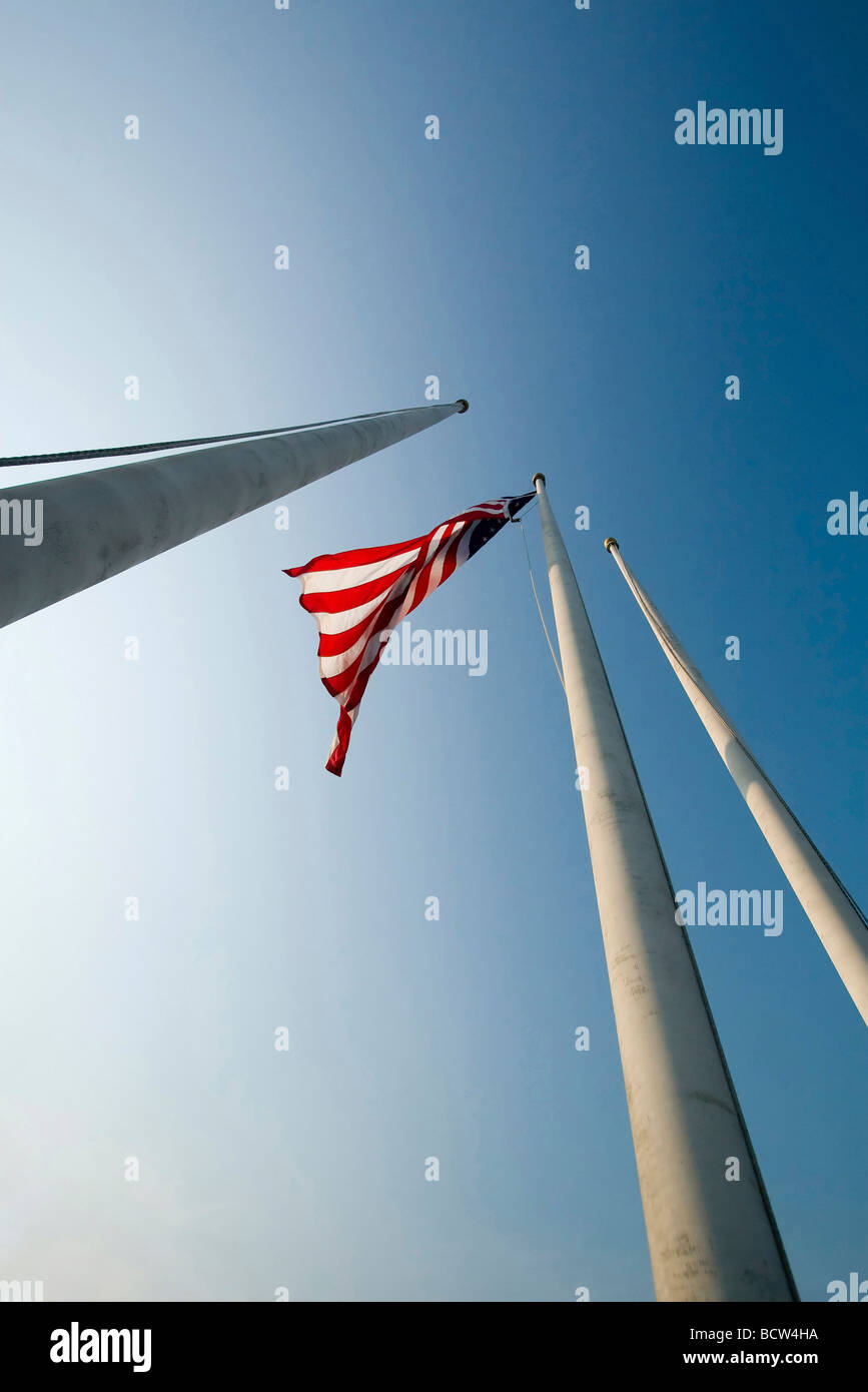Low angle view of an American flag, USA Stock Photo - Alamy