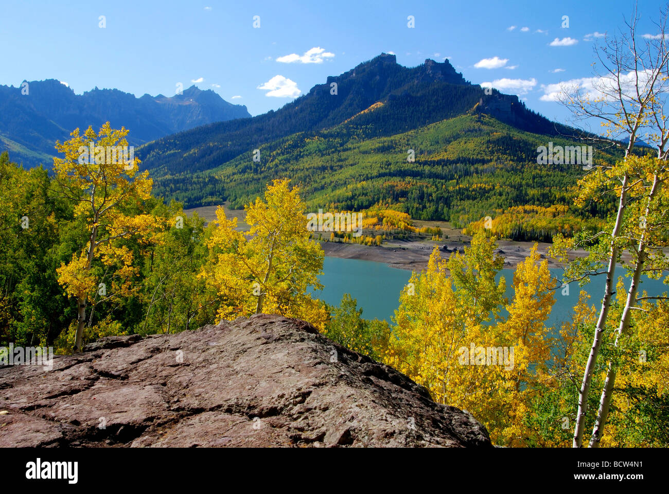 Lake in a forest, Lake County, Colorado, USA Stock Photo - Alamy