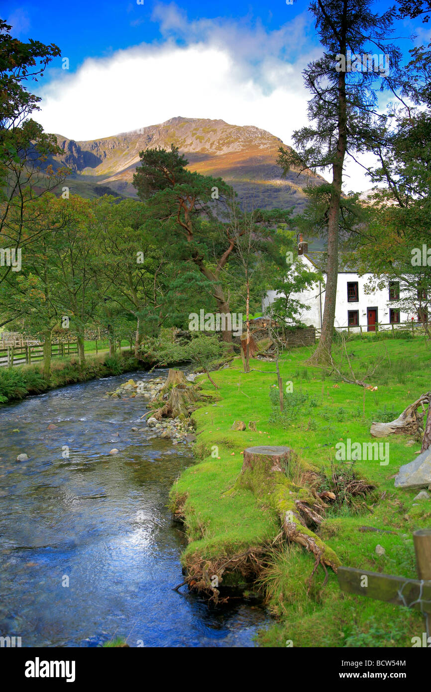 Gatesgarth Farm Beck Honnister Pass Lake District National Park Cumbria ...