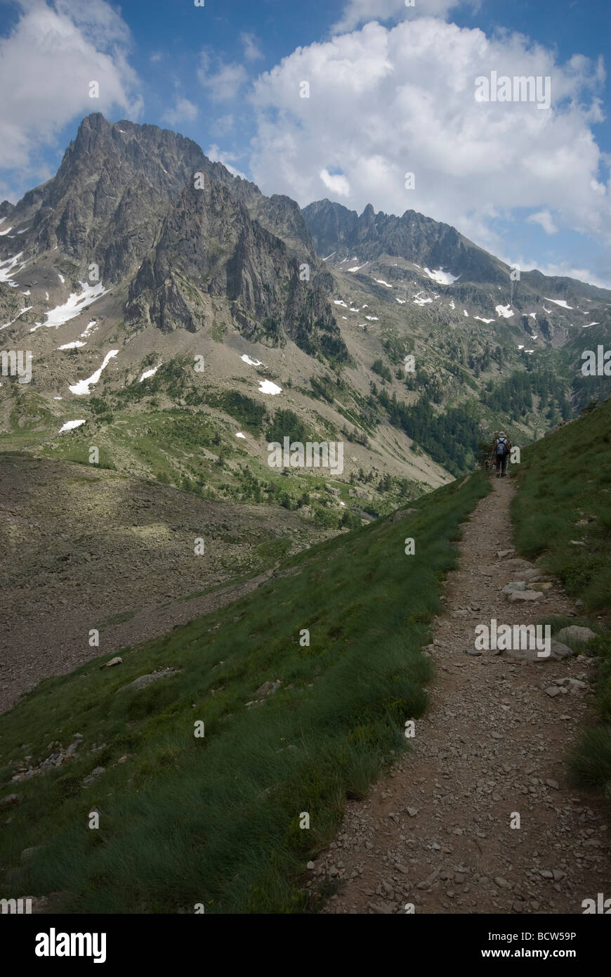 Footpath in Mercantour National Park, France Stock Photo - Alamy