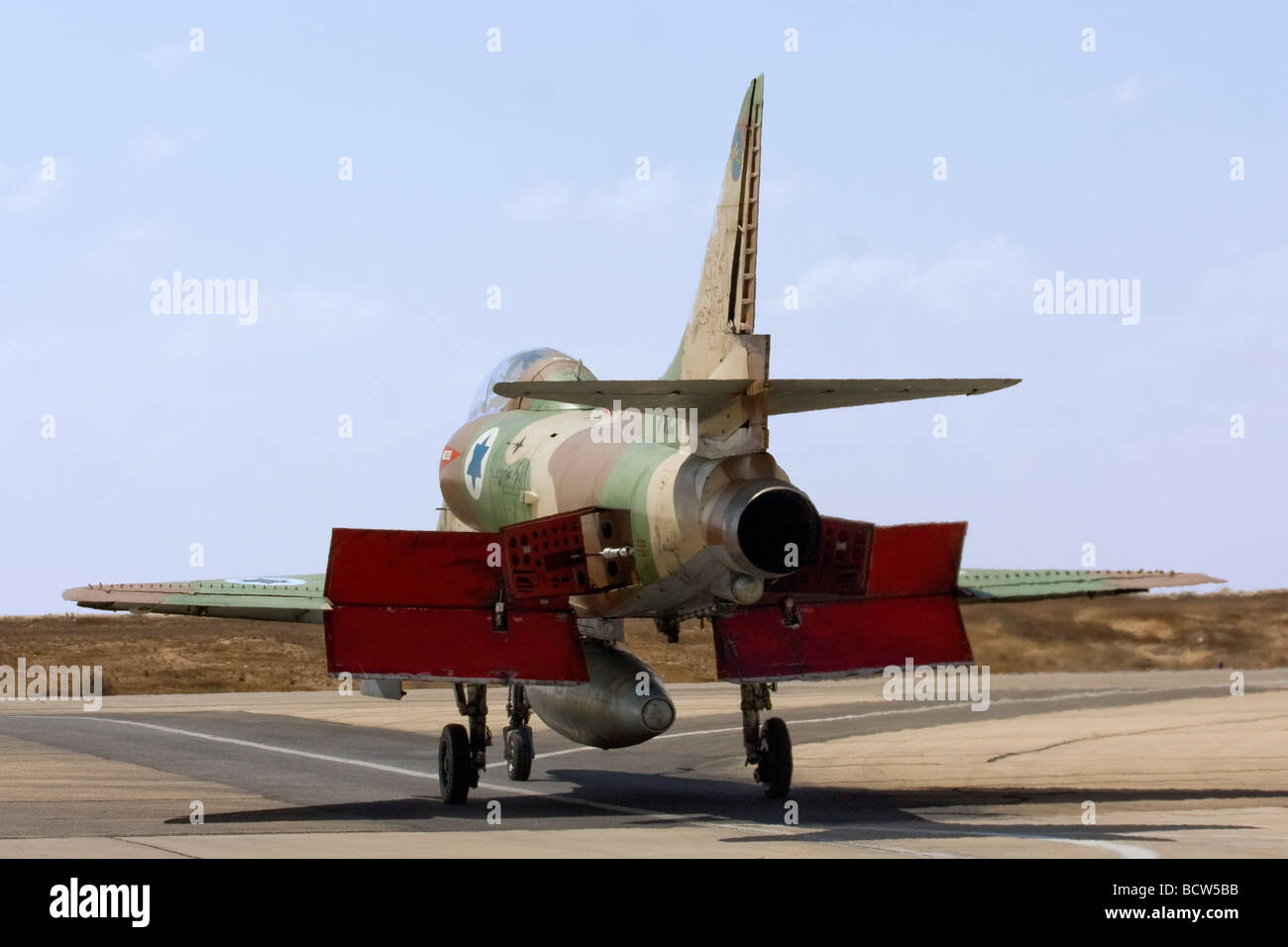 Israeli Air Force Mcdonnell Douglas Skyhawk fighter jet on the ground ...
