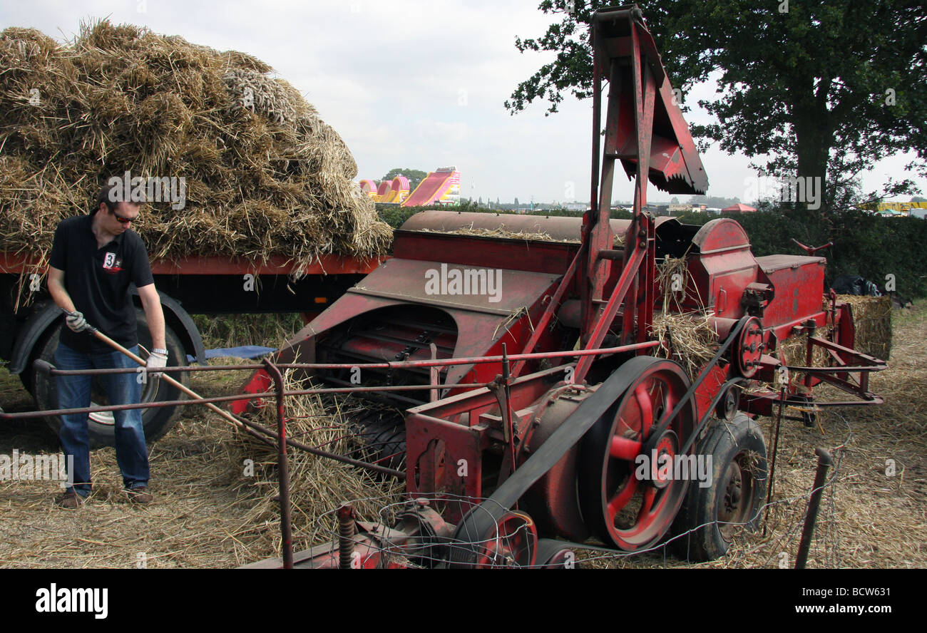 Hay Baling Machine Stock Photo - Alamy