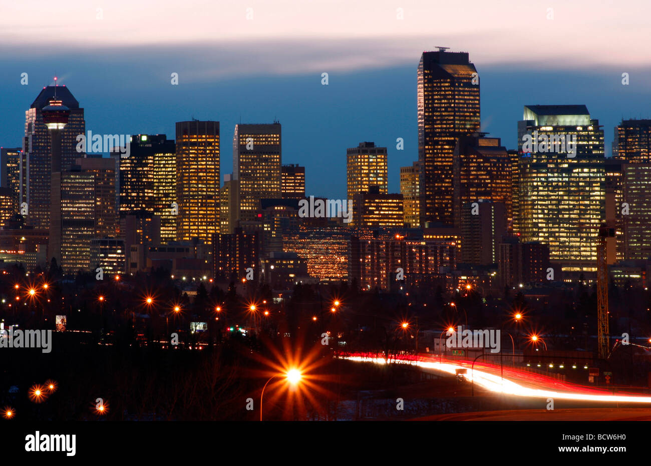 Skyscrapers light streak hi-res stock photography and images - Alamy