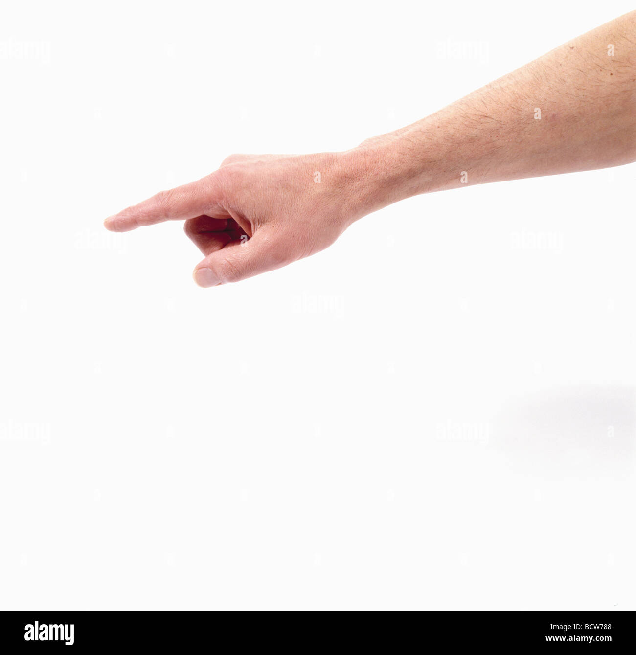 One arm point Cut Out Stock Images & Pictures - Alamy