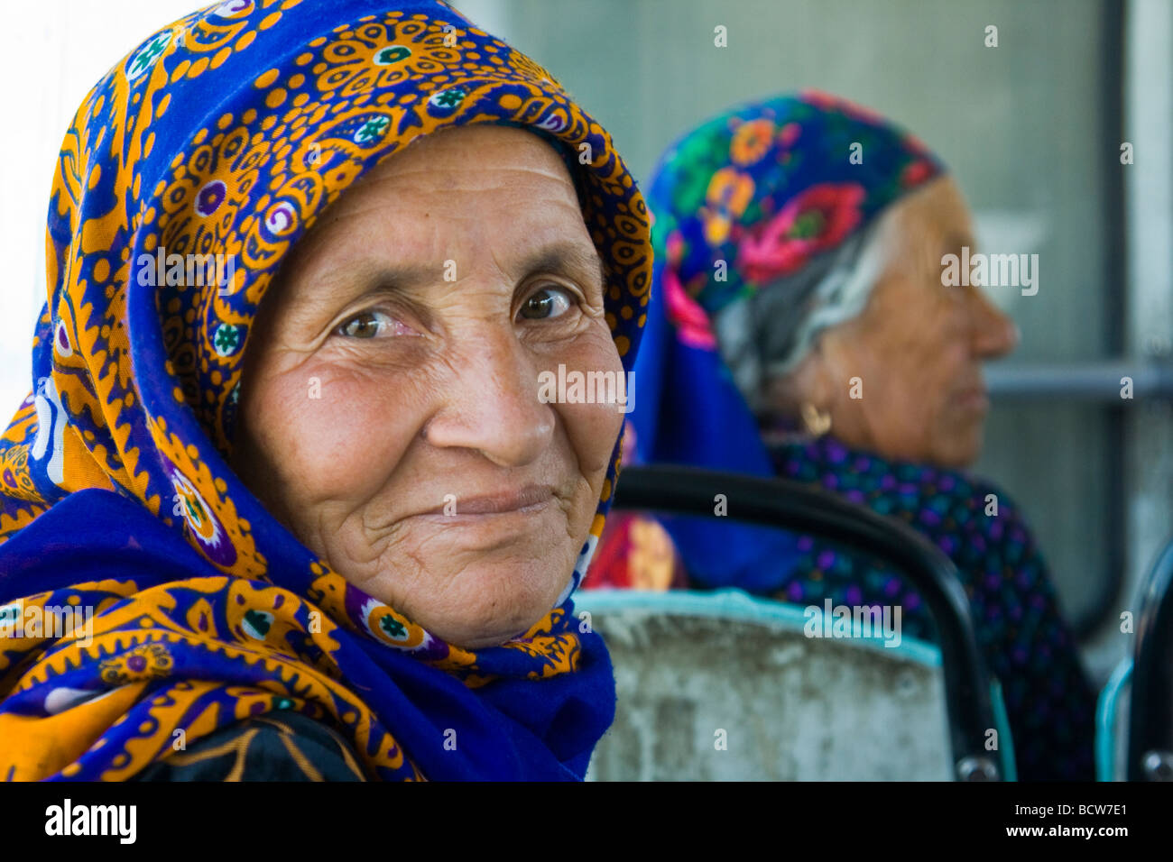 Muslim Women on a Bus in Mary Turkmenistan Stock Photo - Alamy