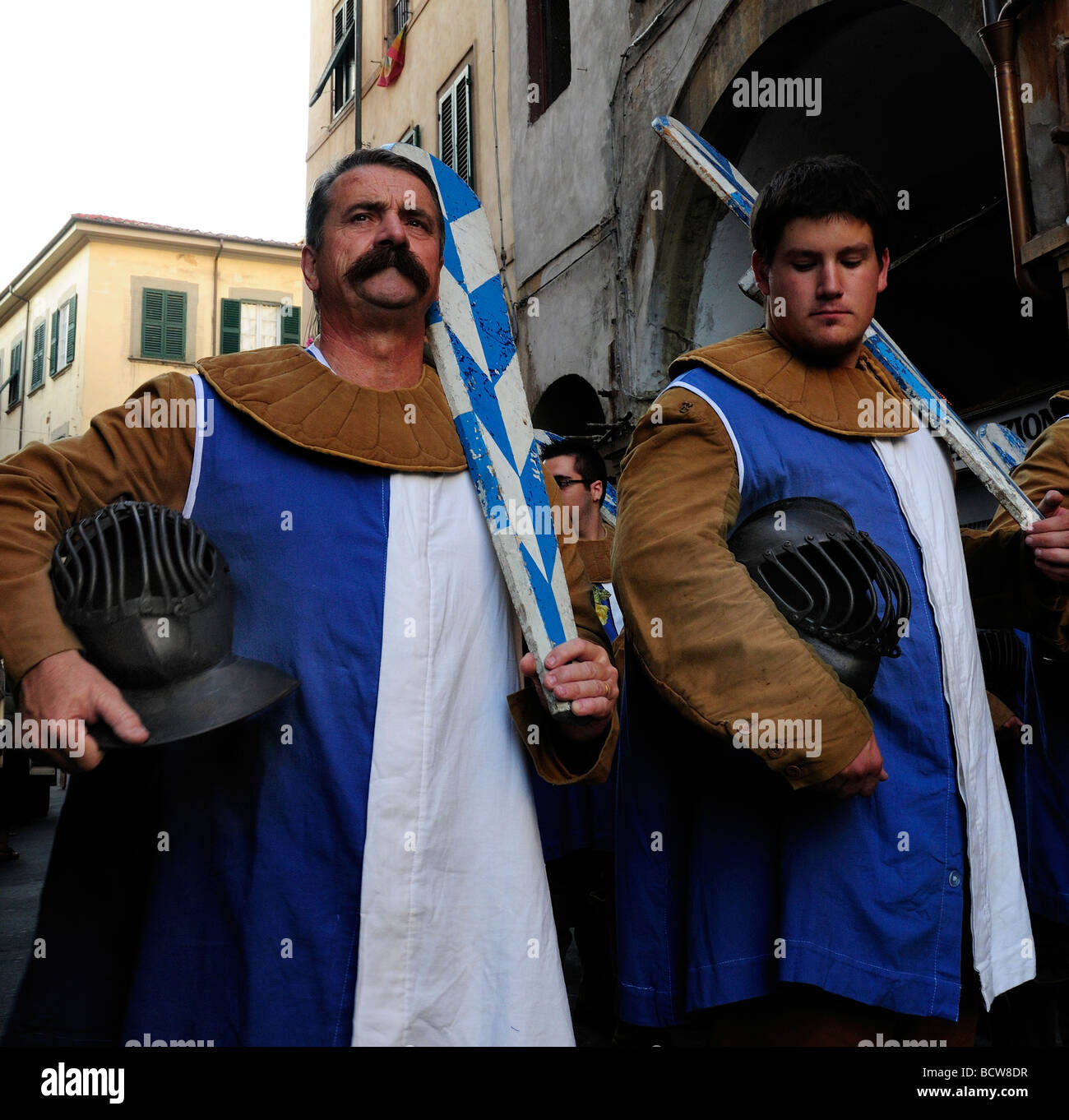 Historic medieval procession ahead of Gioco del Ponte festival in Pisa ...