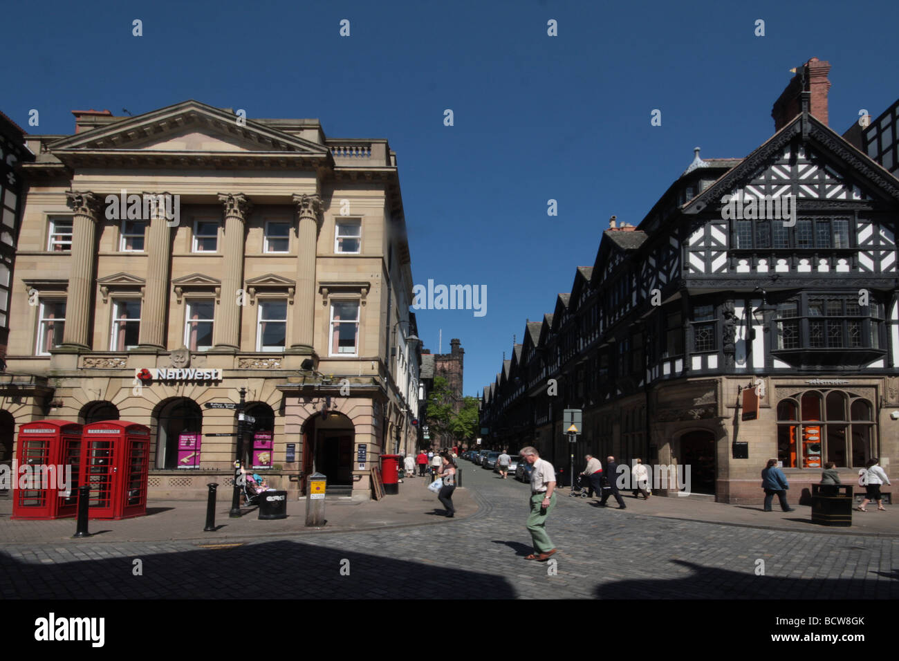bridge street, chester, cheshire, england Stock Photo - Alamy