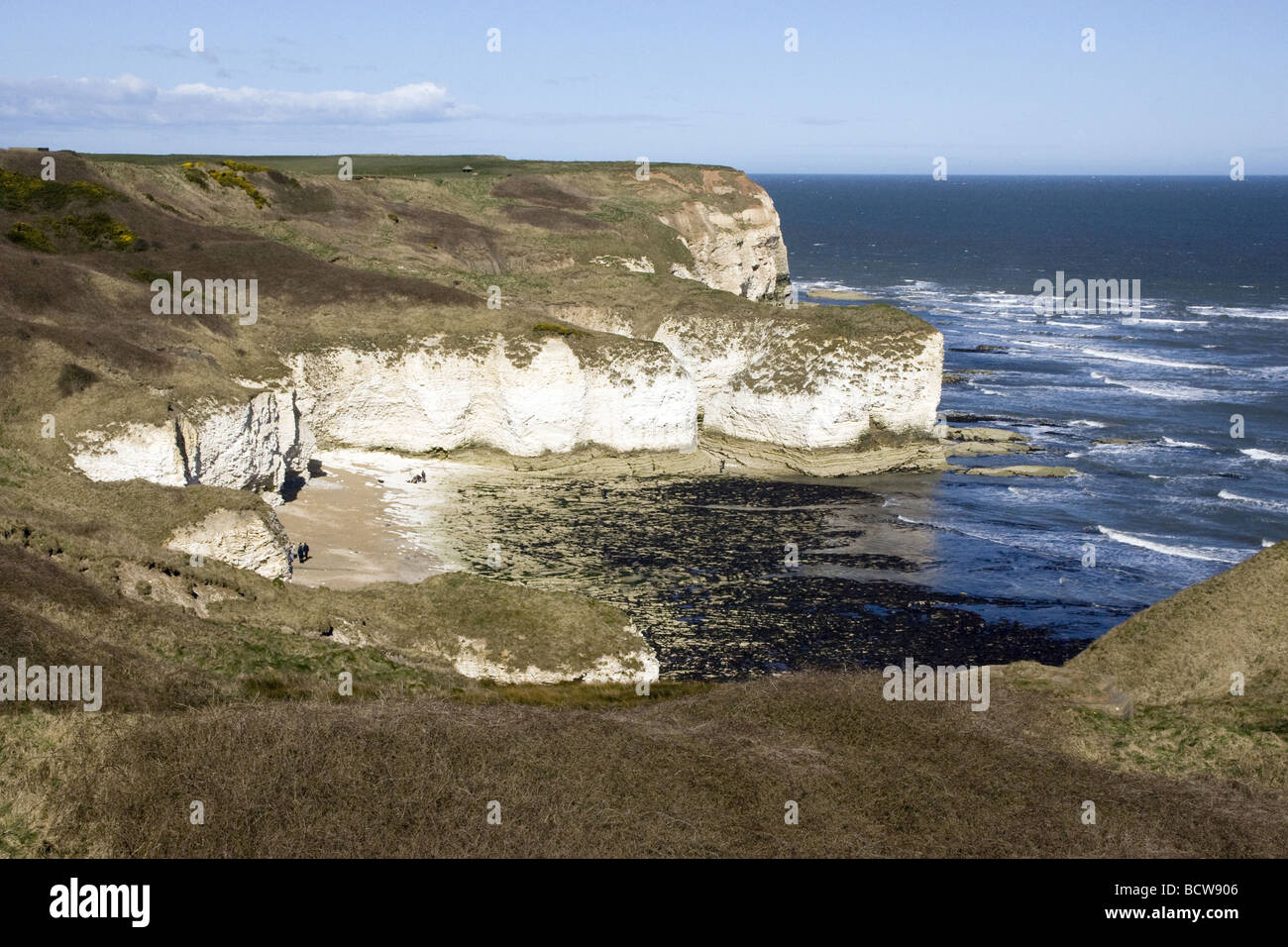 Flamborough Head Yorkshire Coastline Stock Photo - Alamy