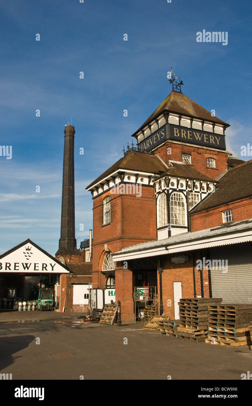 Harveys Brewery beside the River Ouse Lewes East Sussex England Stock ...