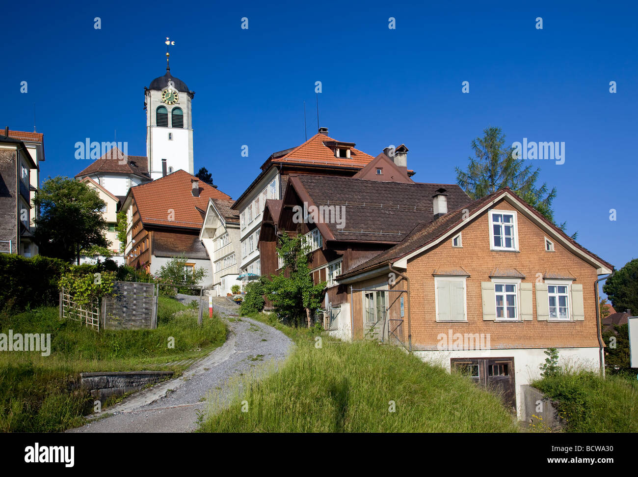 Village centre of Trogen, Appenzell Stock Photo - Alamy