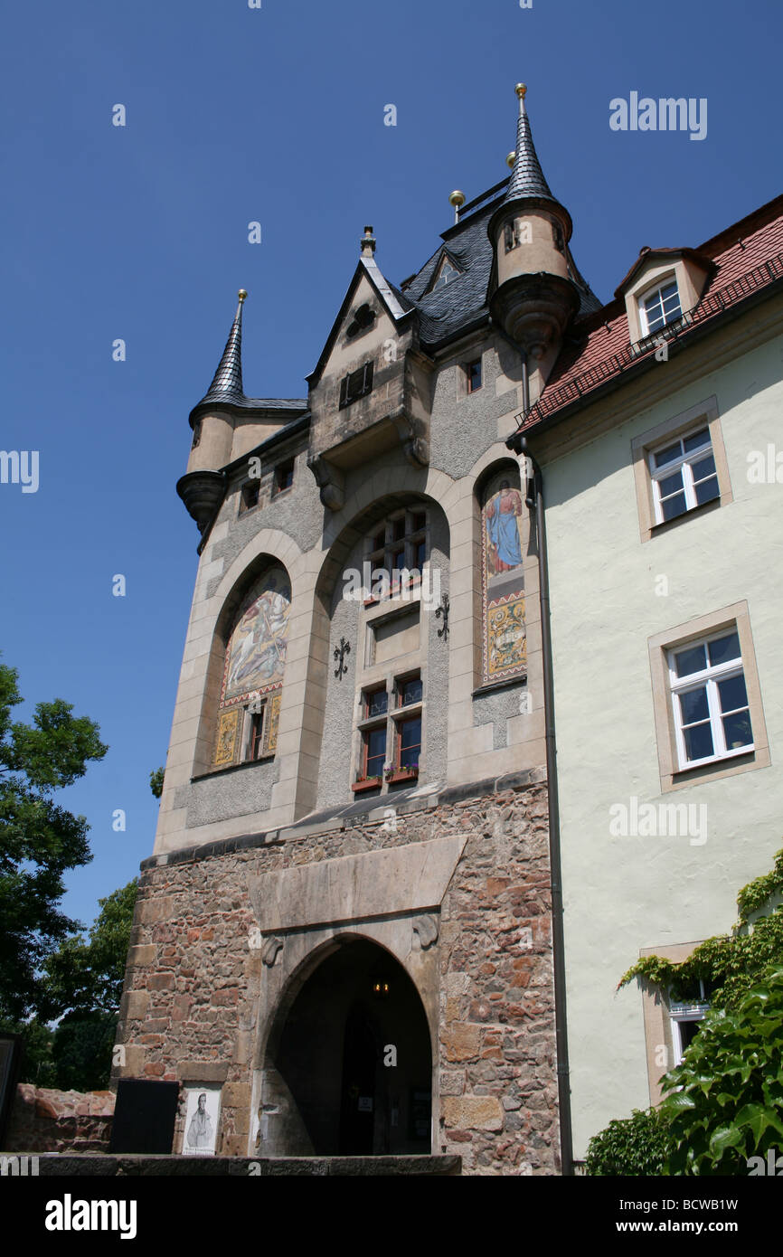 entrance tower to Meissen Castle Saxony Germany June 2008 Stock Photo ...