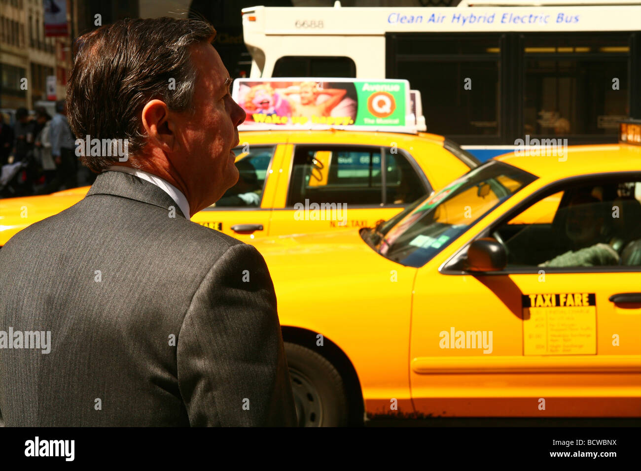 Taxi Cab in Manhattan, New York Stock Photo - Alamy