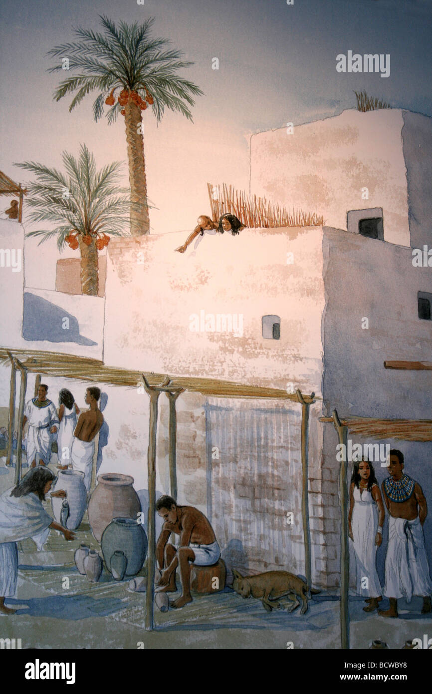 Scenes From Everyday Egyptian Life Stock Photo - Alamy