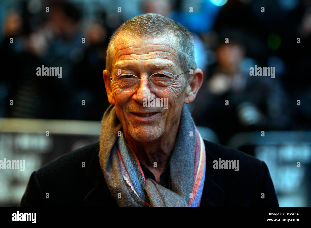 John Hurt arrives for a premiere at the BFI 52nd London Film Festival ...