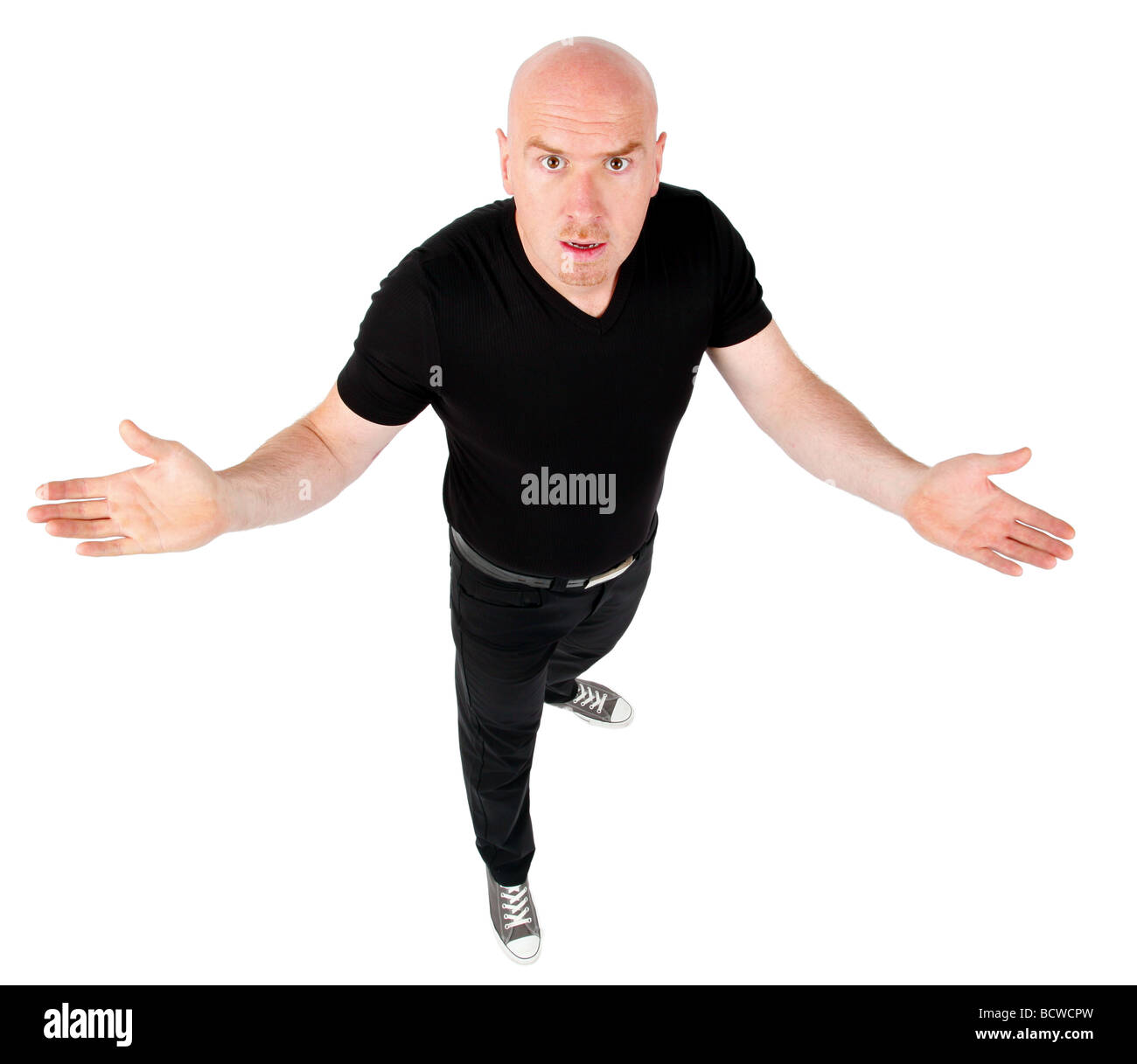 Man looking out from Cut Out Stock Images & Pictures - Alamy